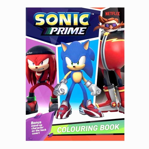 Official Sonic Prime Colouring Book 30 Pages Creative Activity For Kids ...