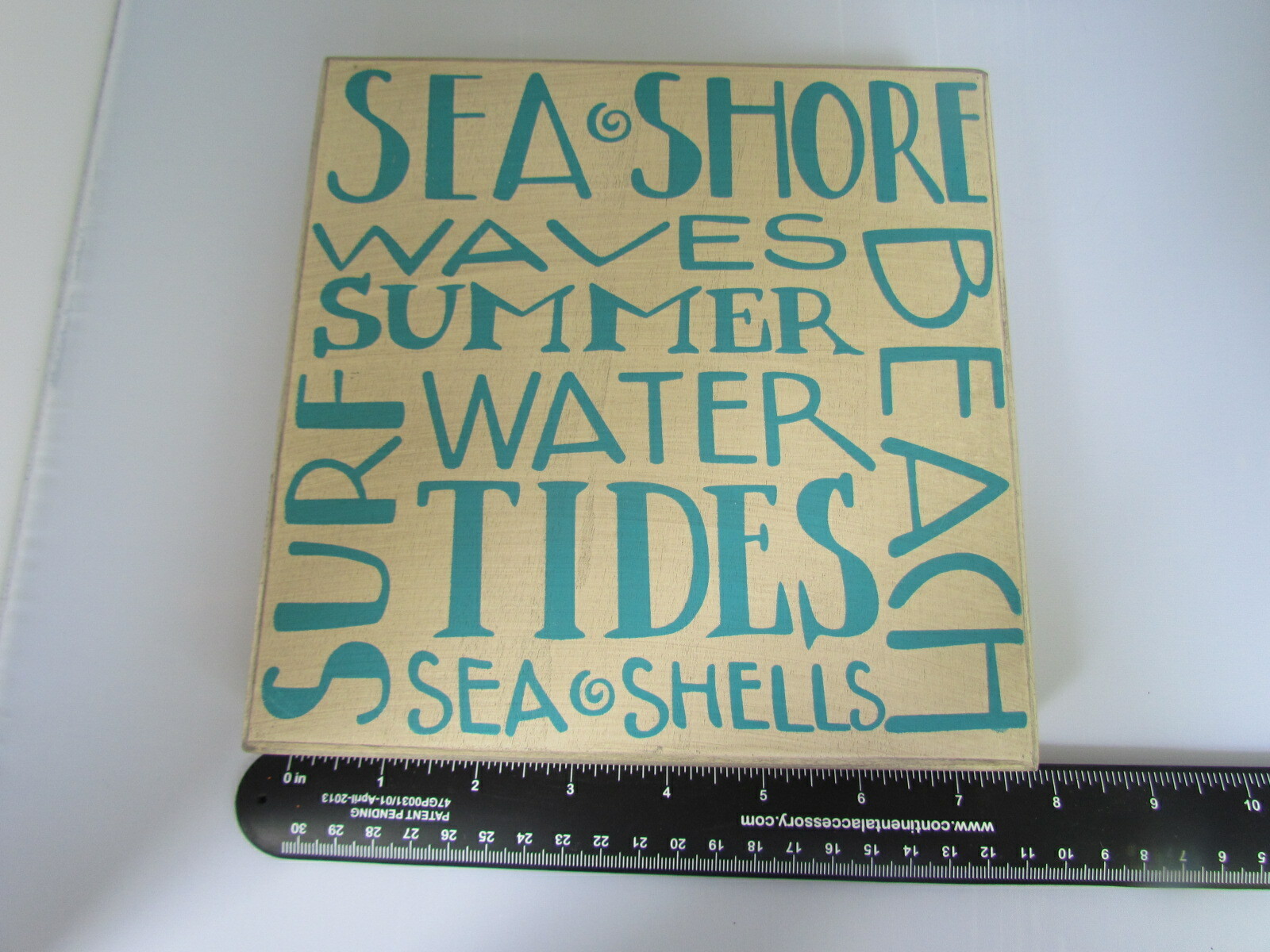 Wood Sea shore Sign / plaque Ocean Coastal Nautical BeachTheme Collins ...