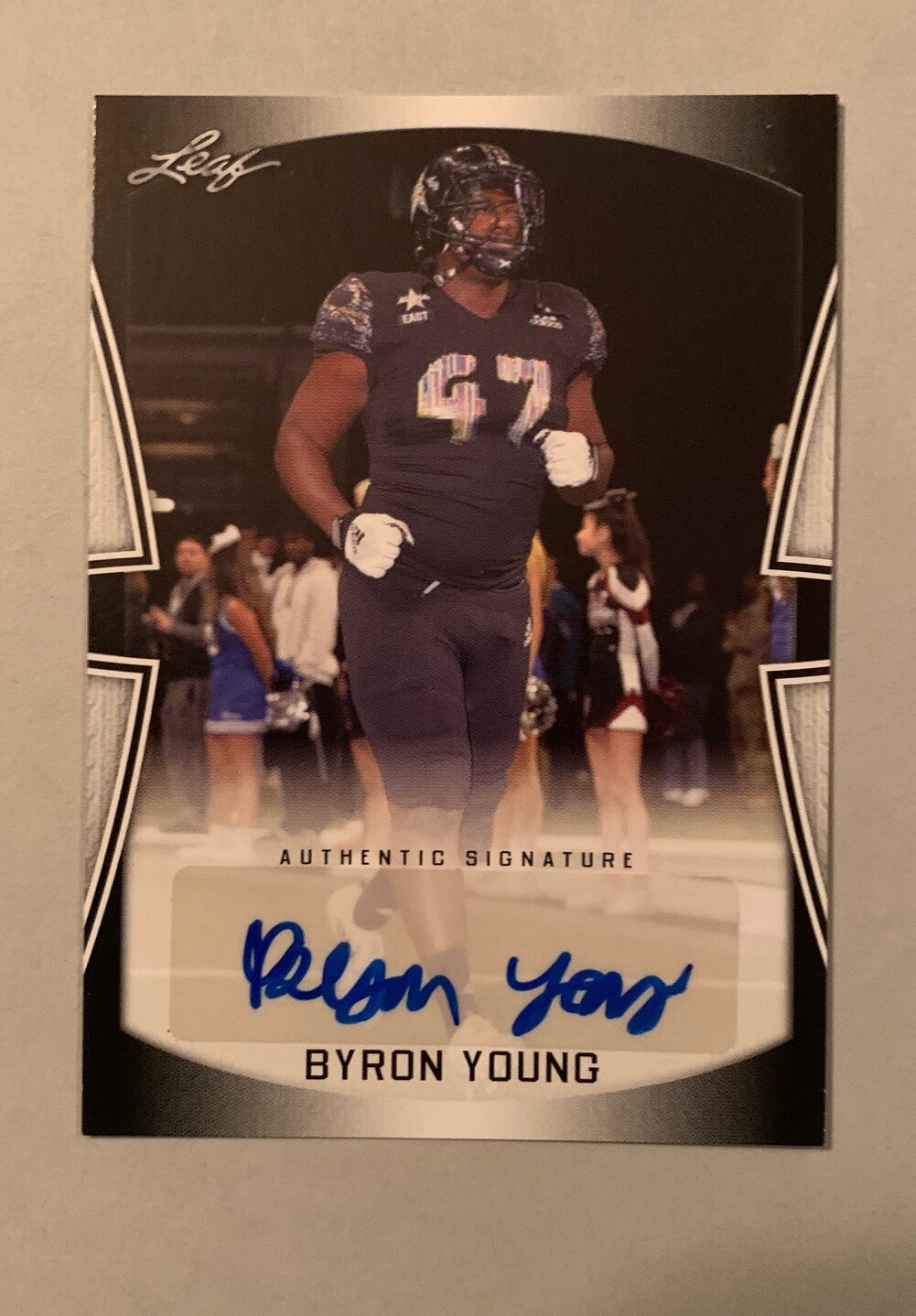 BYRON YOUNG Las Vegas Raiders - Alabama Crimson Tide 2019 Leaf ...