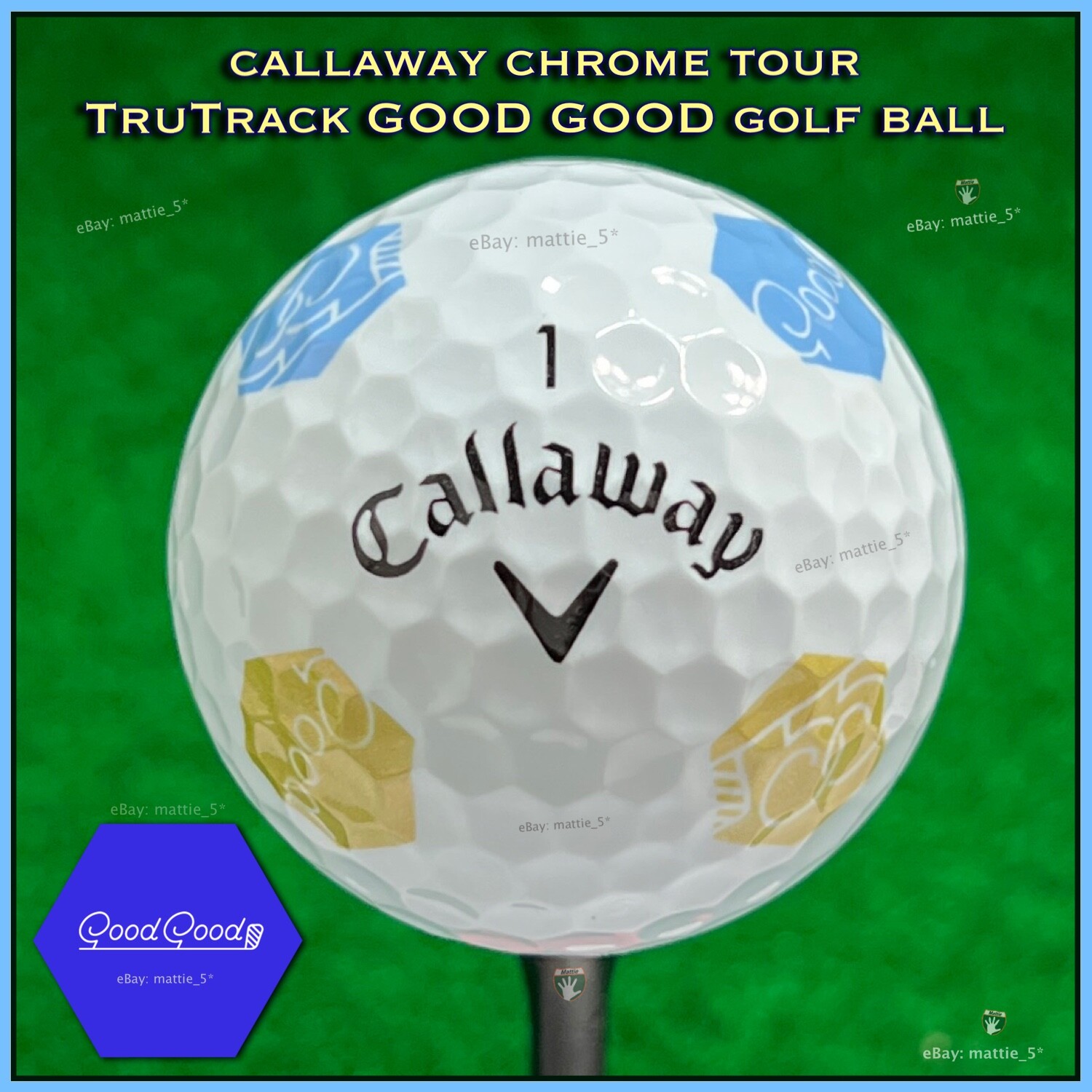 (1) RARE Callaway Chrome Tour TruTrack GOOD GOOD Golf Limited Edition ...