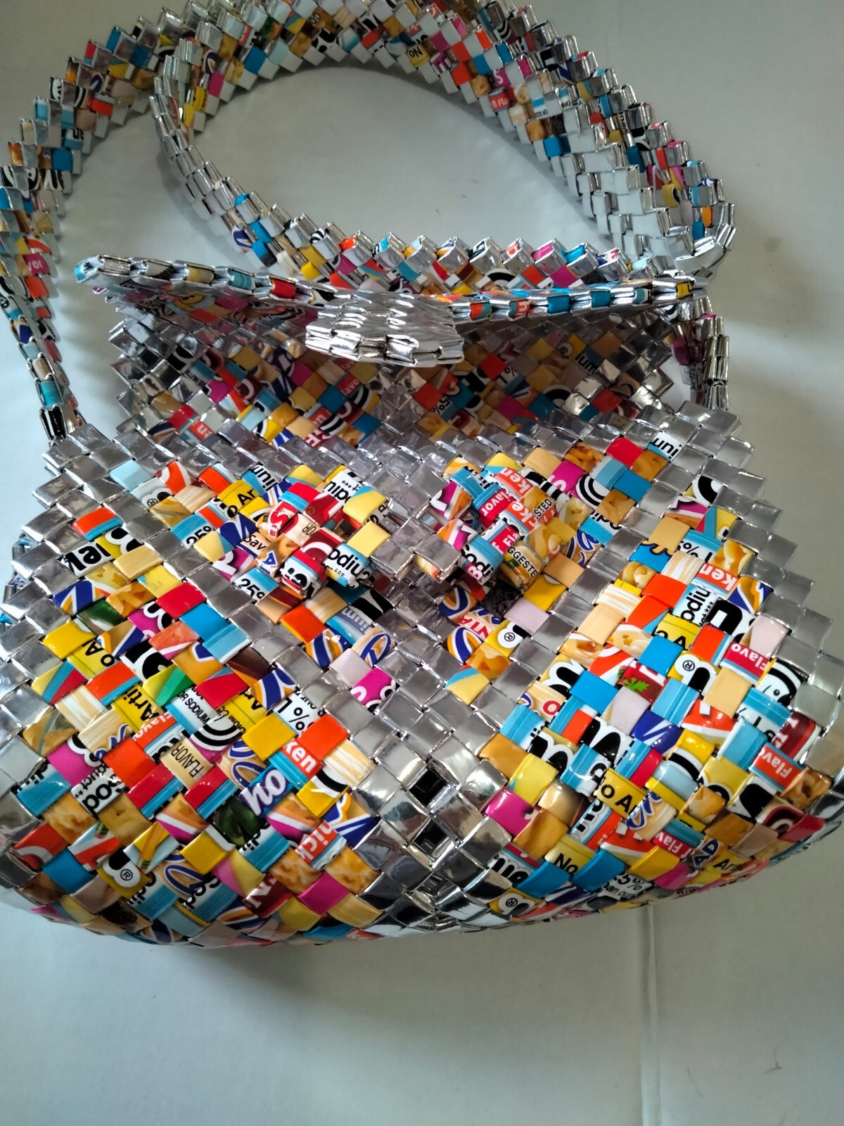 Recycled Shoulder Bag Multicolor | eBay