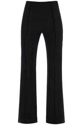 Flared viscose trousers GANNI Woman Tg. 38 FR F9396 99 BLACK | eBay