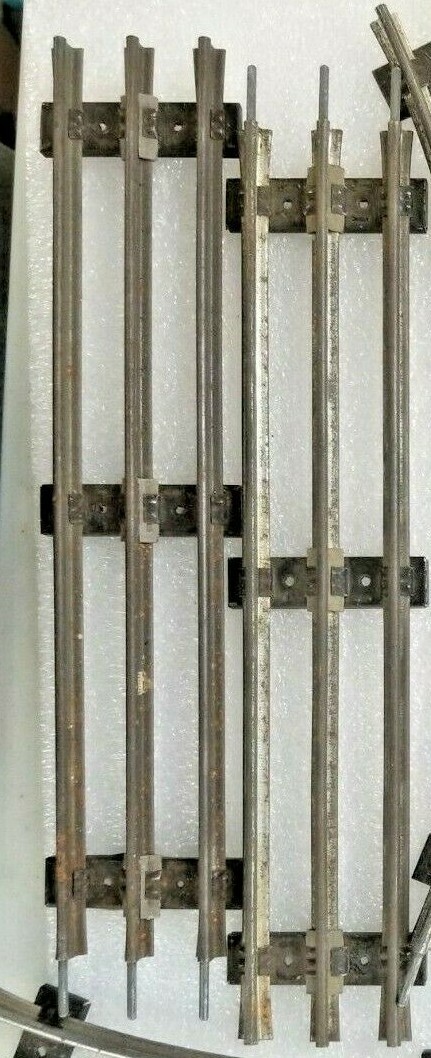 4 Pieces MARX O27 STRAIGHT (9 ") or 027 CURVE TRACK TUBULAR AFTB15 | eBay