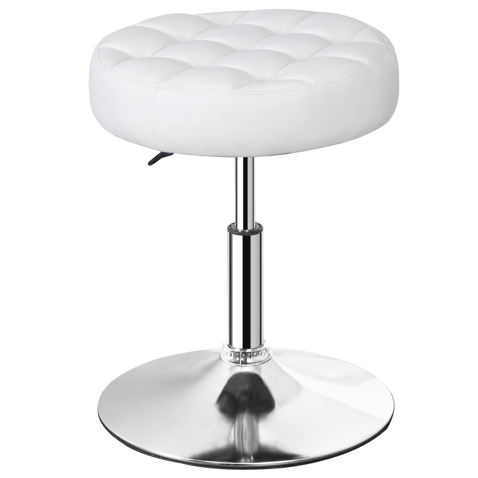 Adjustable Swivel Makeup Ottoman Stool Round Vanity Stool Chair For ...