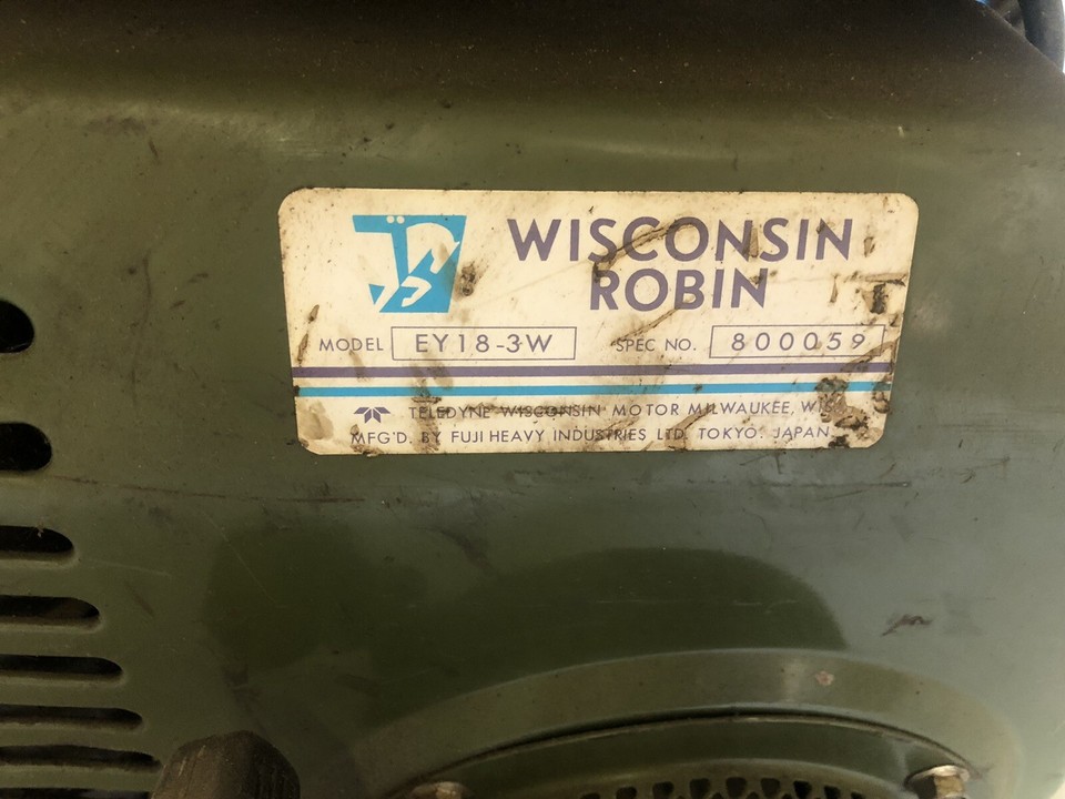Wisconsin Robin Portable Engine EY18-3w | eBay