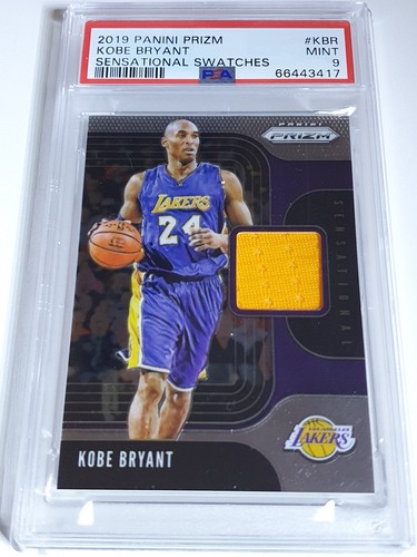 2019 Panini Prizm Kobe Bryant #PATCH Game Worn Jersey - PSA 9 (LOW POP ...