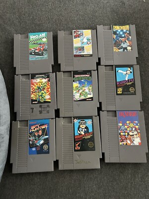 Original NES Game Lot 9 Games! | eBay