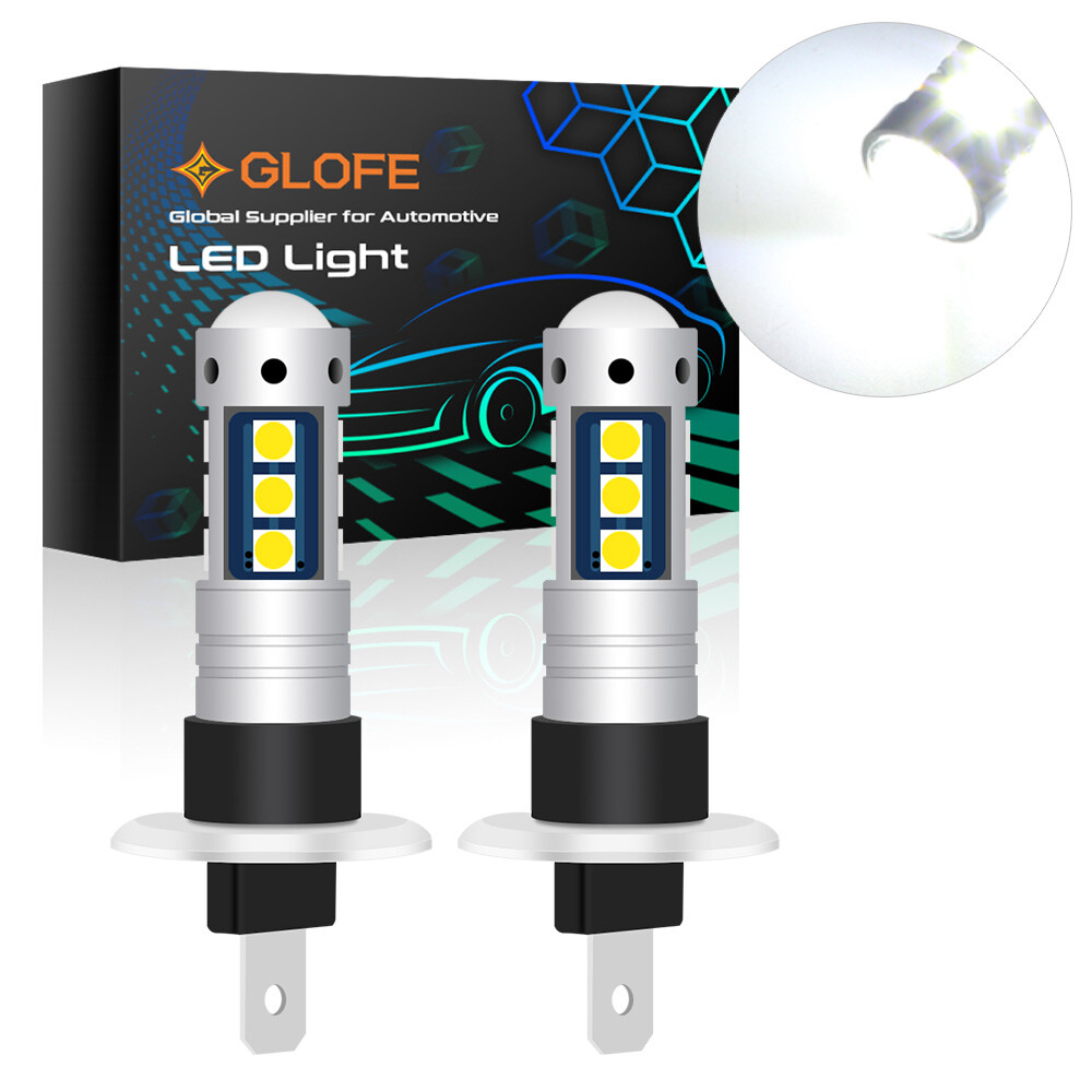 2pcs 6000K Bright White H1 15-SMD LED DRL Light Bulb For BMW F30 320i ...