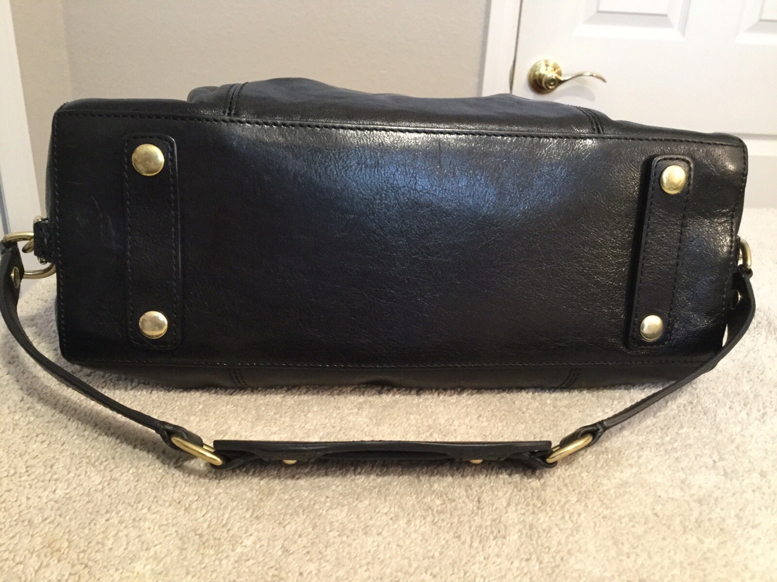 COACH Black Sachel Purse. No. J1273-F19247. Sz. 12”x8”x5”. Excellent ...