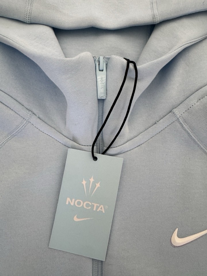 Nike x NOCTA Light Blue Tech Fleece Hoodie Size M | eBay