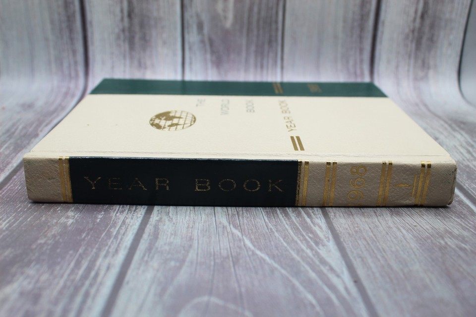 1968 The World Book Year Book Yearbook Hardcover Vintage Encyclopedia ...
