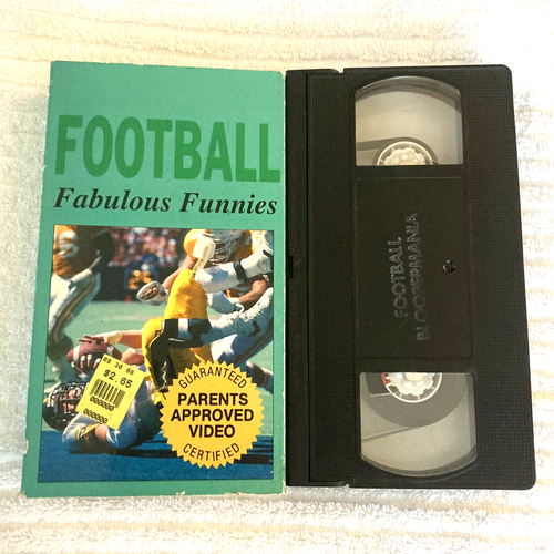 VINTAGE NFL PRO FOOTBALL FABULOUS FUNNIES VHS TAPE VIDEO BLOOPERS ...
