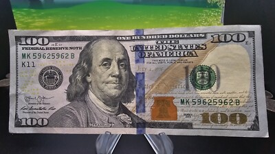 One Hundred Dollar Bill $100 REPEAT FANCY serial number 2013 (59625962 ...