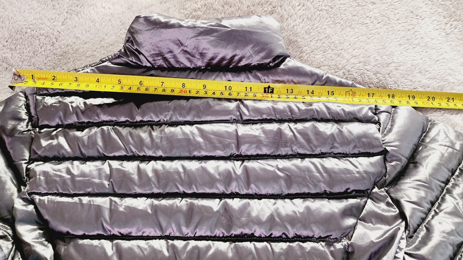 Rokk Norwegian Puffer Down Jacket Women Silver L/XL? Full Zip NEW | eBay