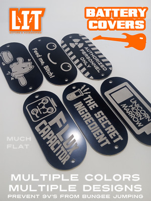 Lit Guitars Guitar Battery Cover Plates | eBay