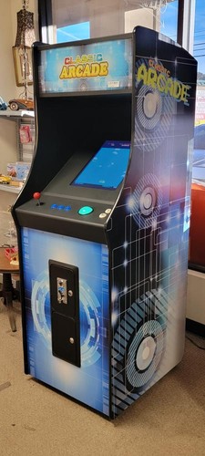CLASSIC ARCADE Full-Sized Upright Arcade Game with 60 Classic Games ...