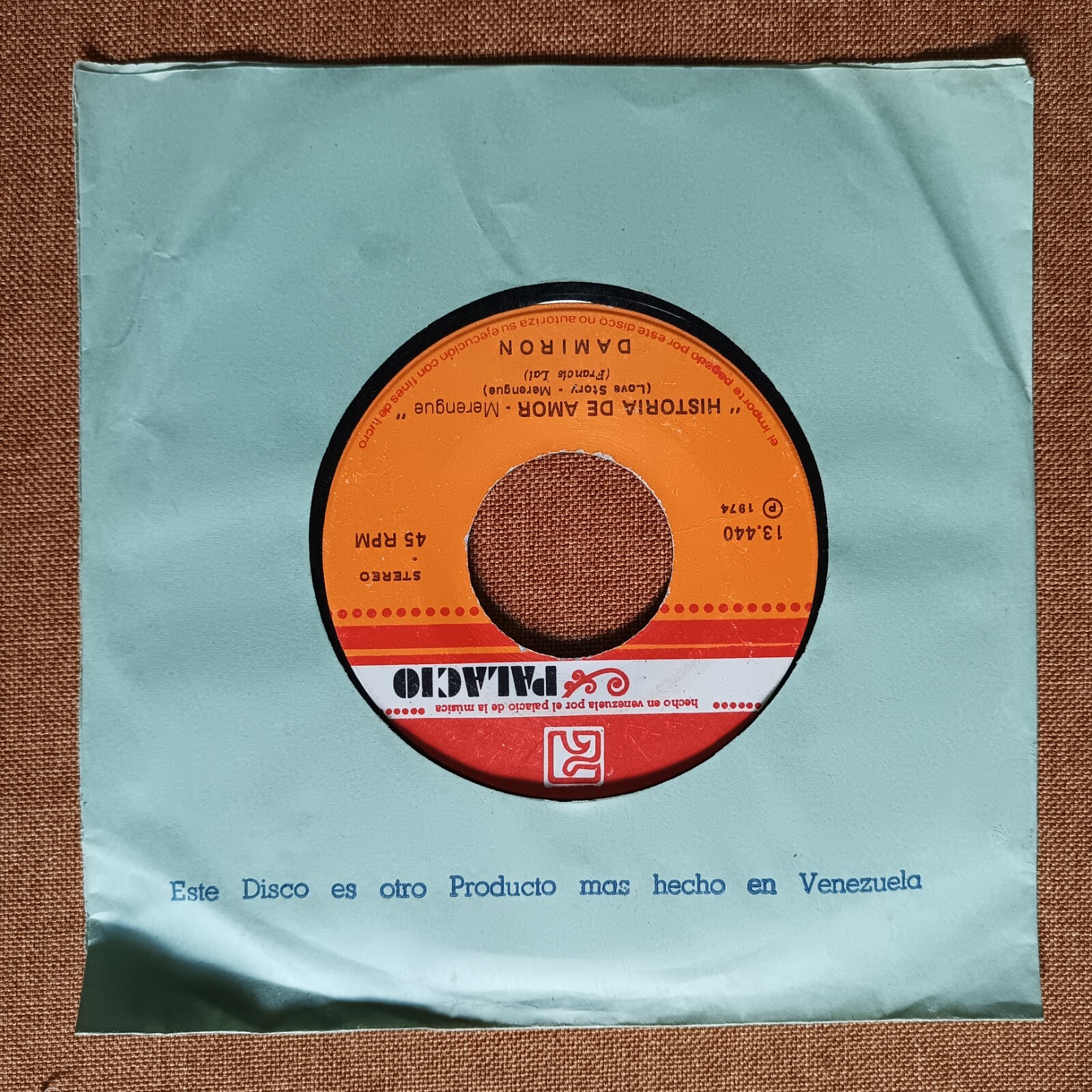 Damiron - Historia De Amor / El Padrino [1974] Vinyl 7" Single 45 RPM ...