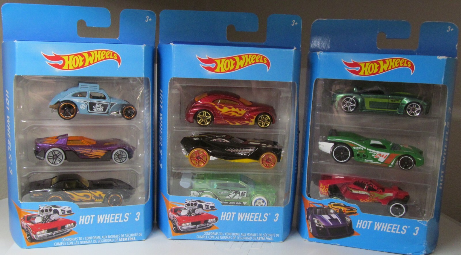 Hot Wheels 3 Packs - 9 Different Sets to Choose From NIP | eBay