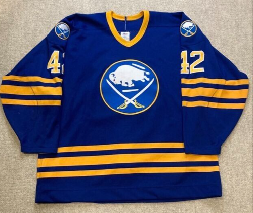 Late 1980's Buffalo Sabres Game Used #42 Jersey Steve Dykstra/Bob ...