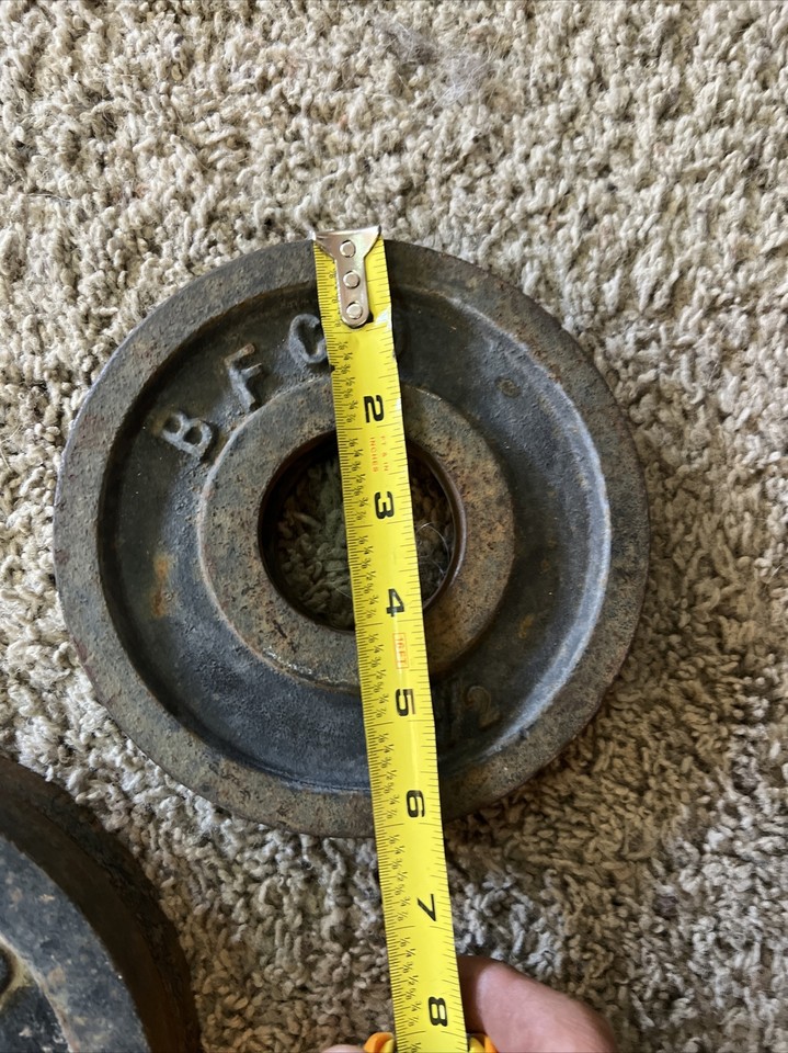 BFCO BELL FOUNDRY CO Vintage Olympic Plates Full Set 245 LBS Iron Vtg ...