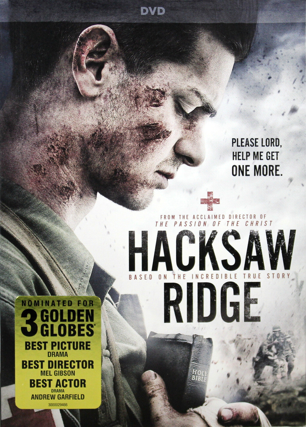 Hacksaw Ridge DVD Drama Based on True Story Desmond Doss WWII Army ...