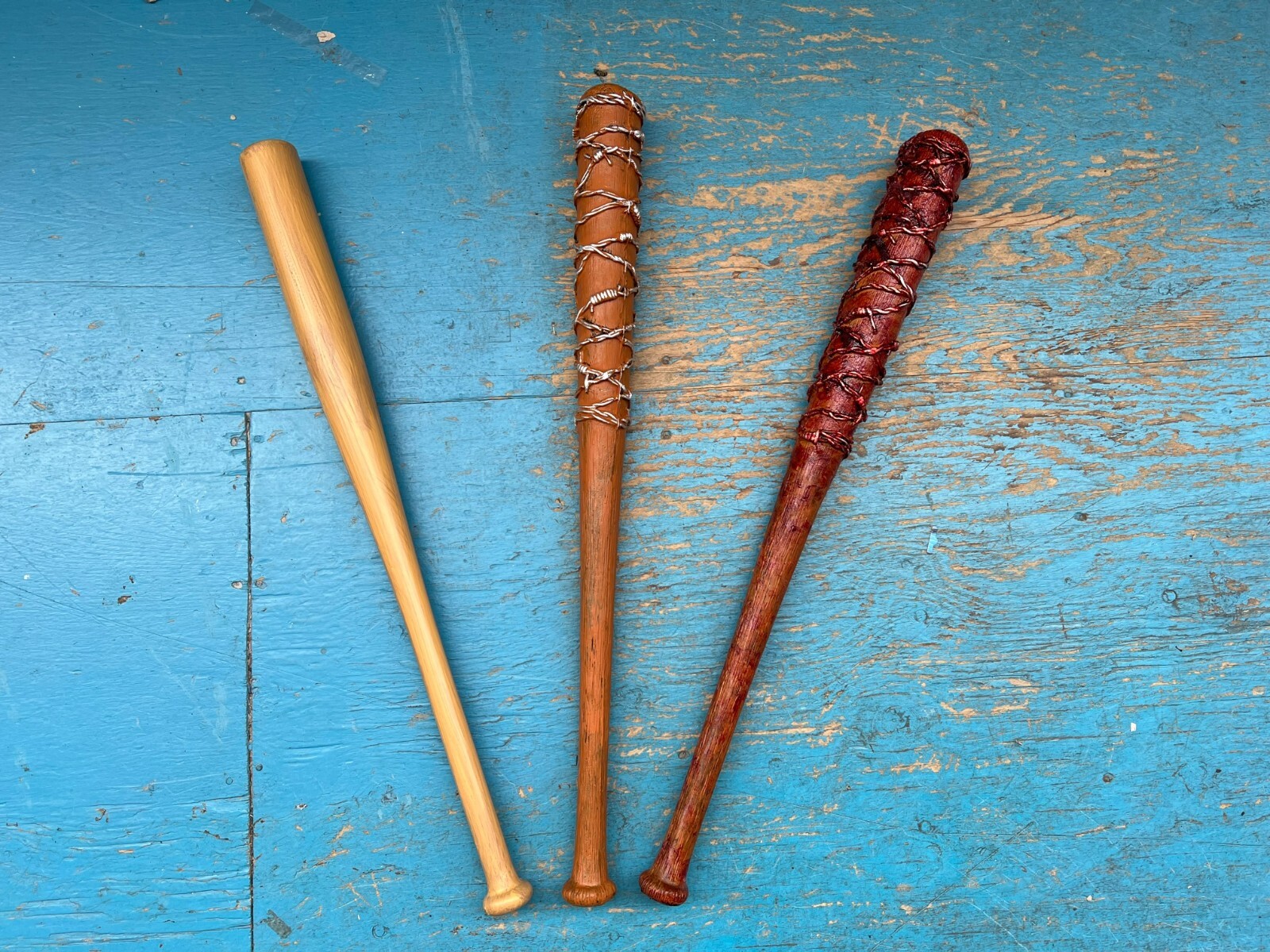 Baseball Schläger Film Requisit Stacheldraht Negan Lucille Horror PU ...