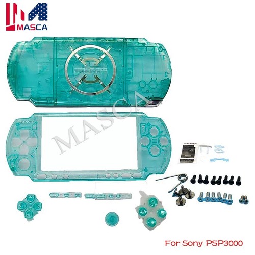 Full Housing Shell Case Cover & Buttons Set For Sony PSP 3000 Clear ...