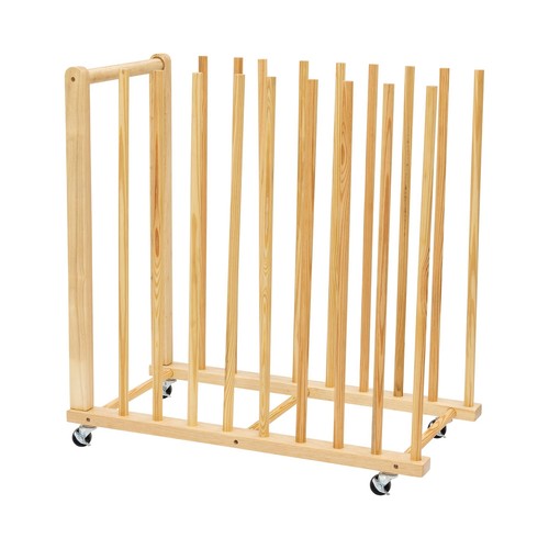 Art Storage Rack with Handle and Caster Wheels, Art Drying Rack for ...