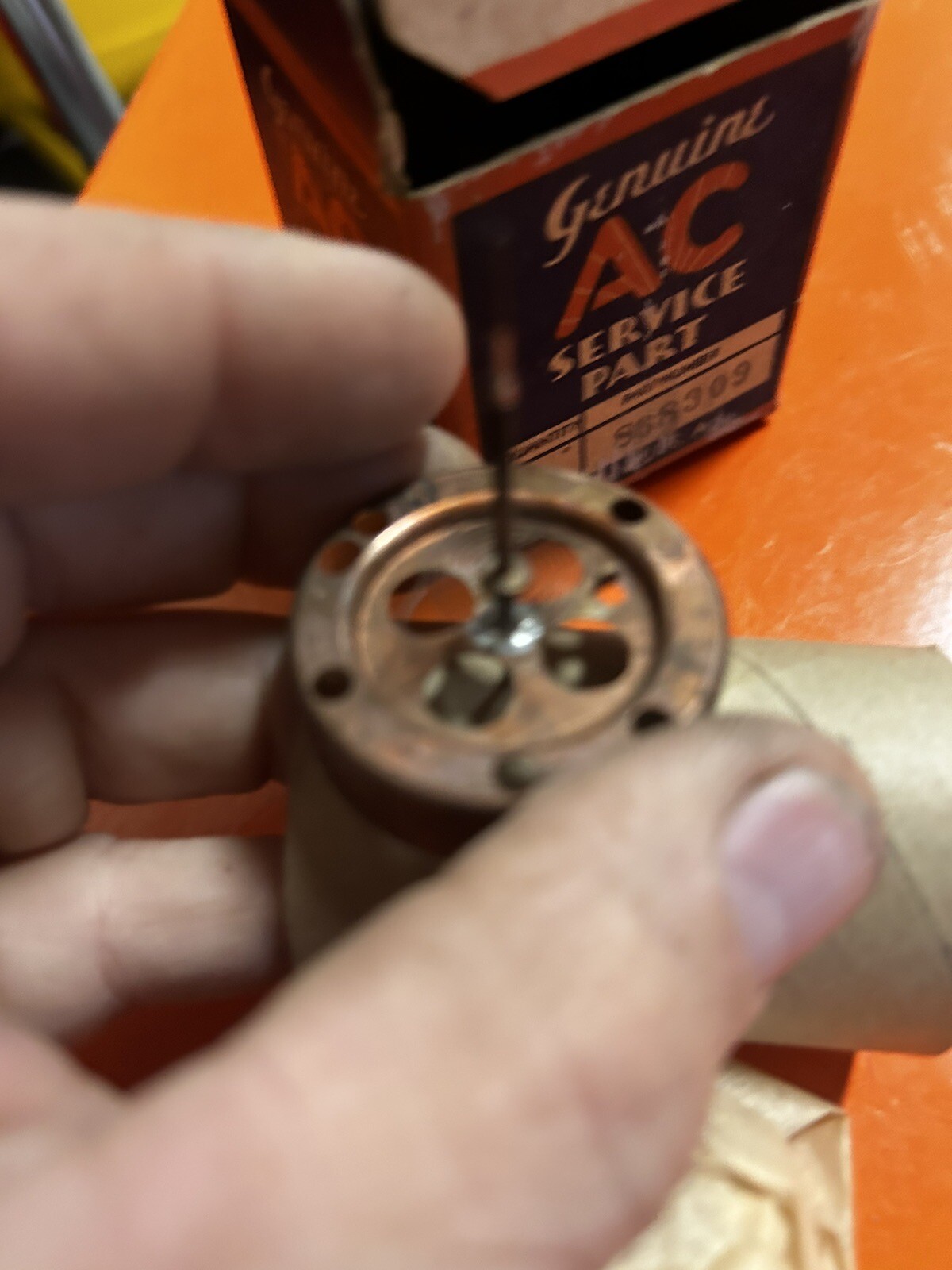 NOS GM A/C Vintage Speedometer Cup With Hairspring Mint Condition ...