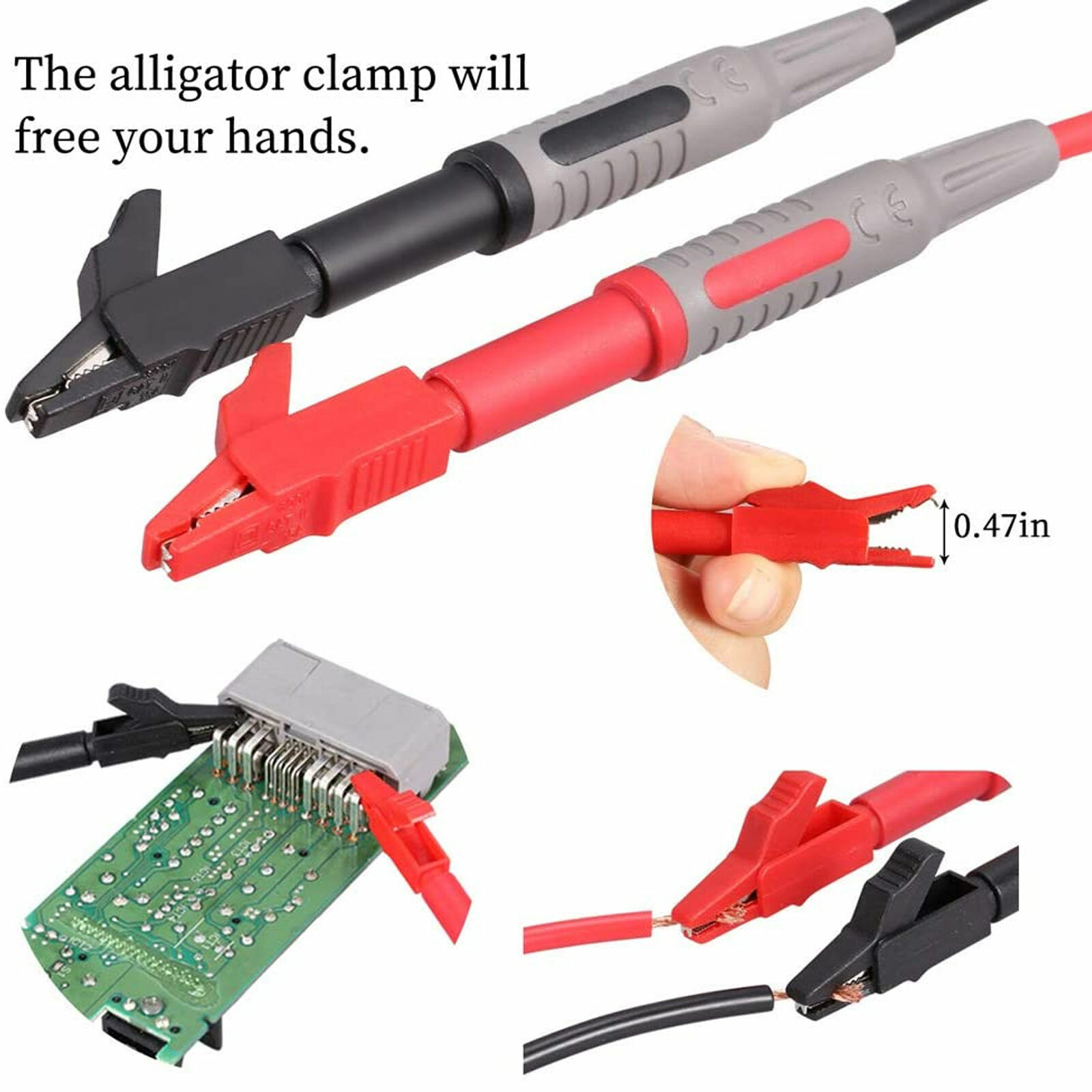 23 in 1 Multimeter Test Lead Kit for Meter Electrical Alligator Clip ...