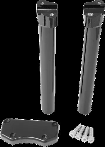 DS Blk Gloss12in Straight Handlebar Riser Top Clamp Kit Dyna Low Rider ...