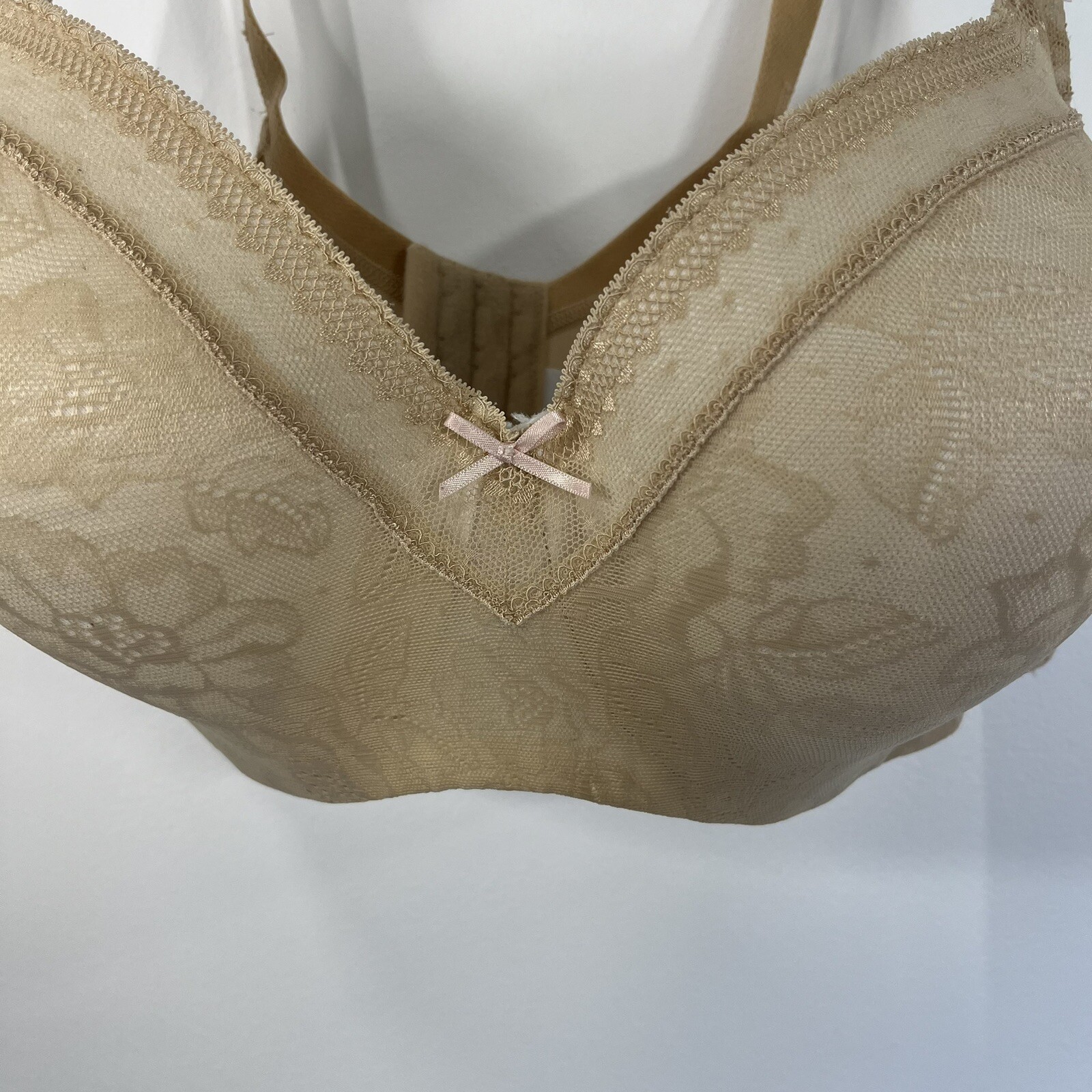 Cacique Modern Lace Coverall nude, tan underwire bra … - Gem