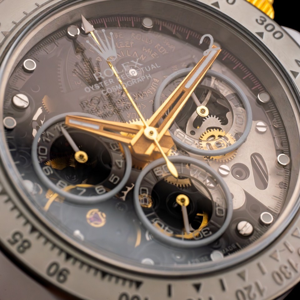 Rolex Daytona Skeleton Concept “2 Chainz” White Ceramic Complete Set | eBay