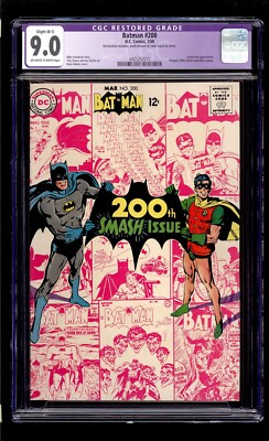 Batman #200 1964 CGC 9.0 VF/NM Restored OW/W High Definition Scans** | eBay