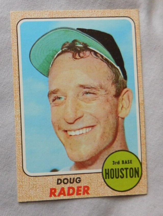 1968 Topps #332 Doug Rader Houston Astros Baseball Card Ex | eBay