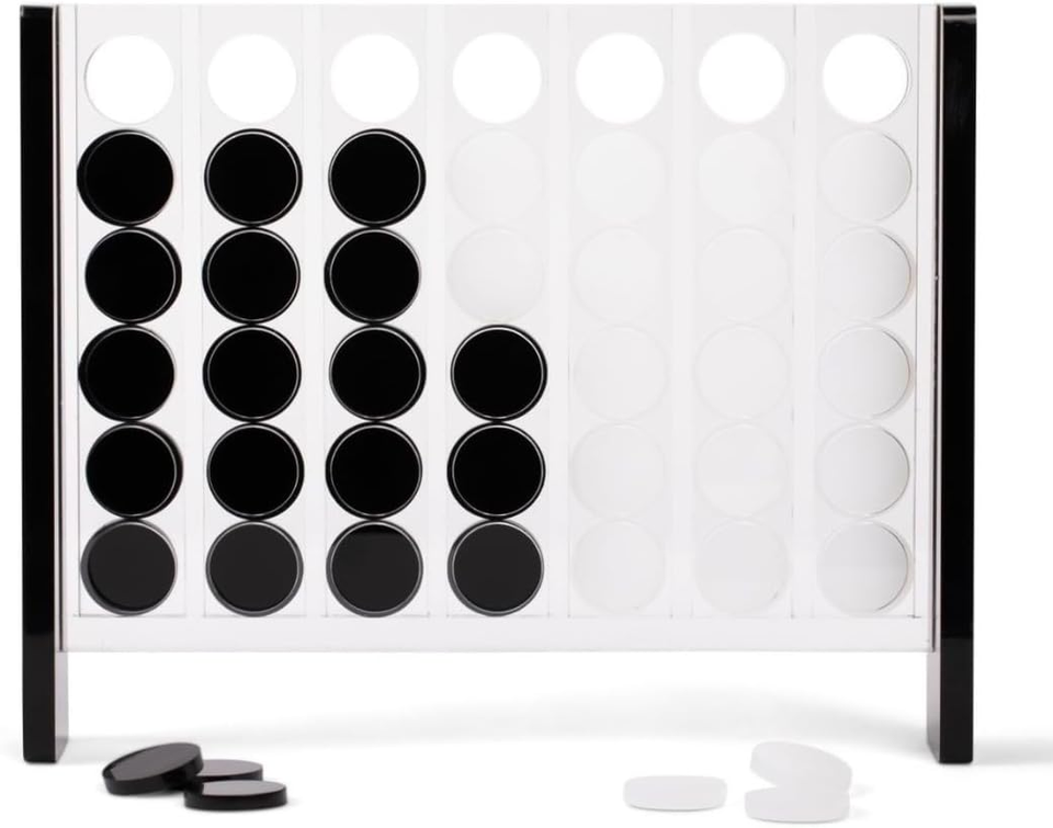 Unique Four in a Row - Acrylic 4 in a Row Game - Board Game Decor ...