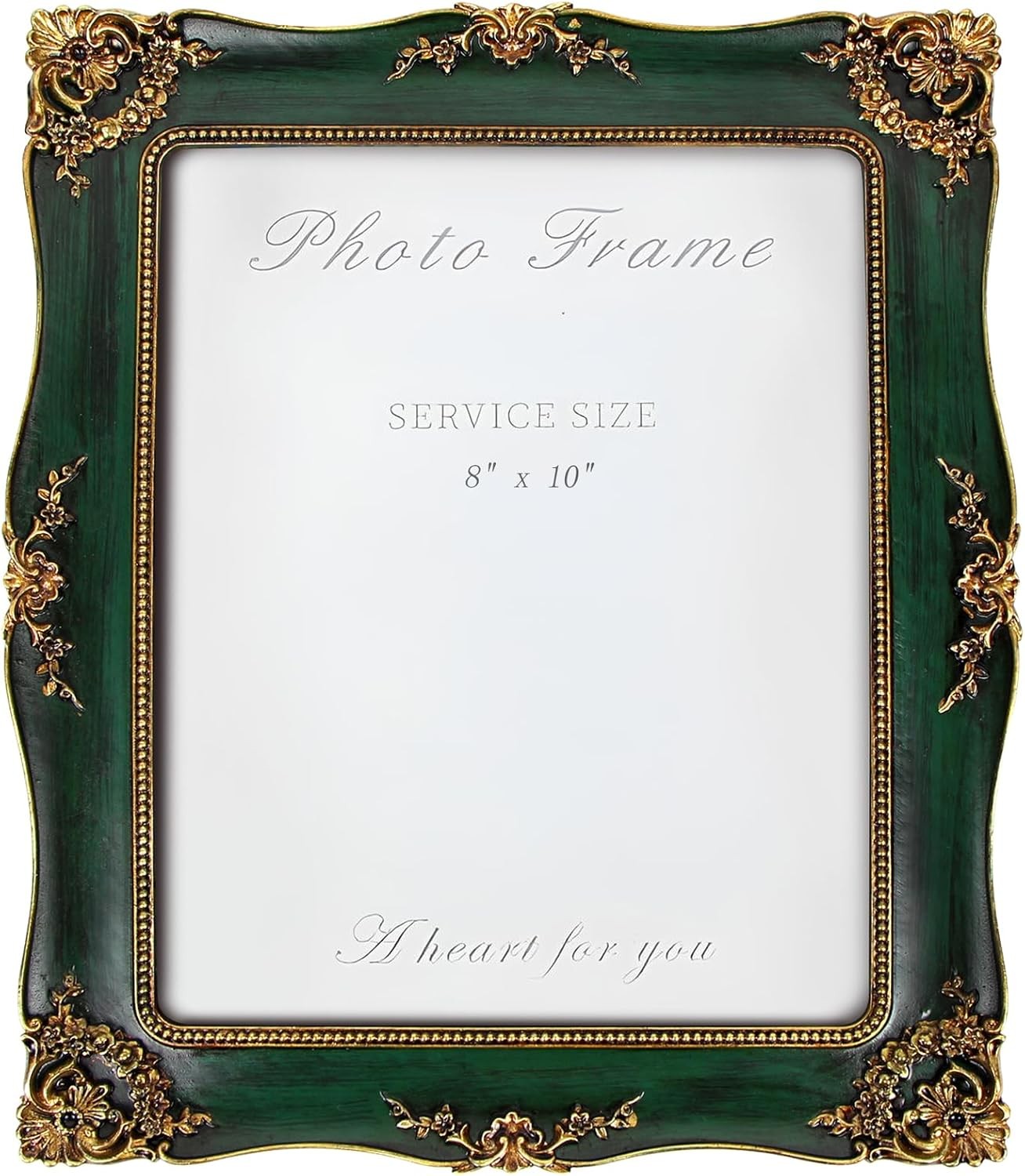 Vintage Photo Frame 8x10 inches, Exquisite Picture Frame (Green Edition ...