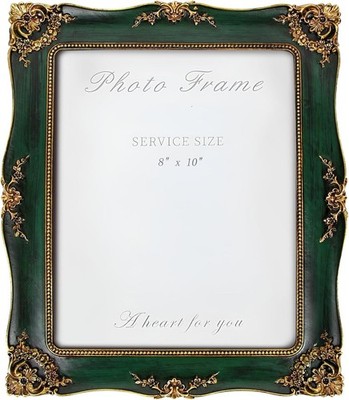 Vintage Photo Frame 8x10 inches, Exquisite Picture Frame (Green Edition ...