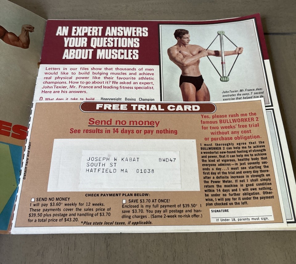 Vintage Muscles Make A Man Bodybuilding Muscle Booklet | eBay