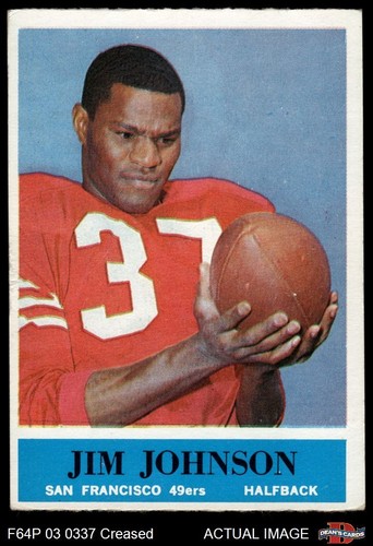 1964 Philadelphia #161 Jimmy Johnson 49ers RC HOF UCLA 3 - VG | eBay