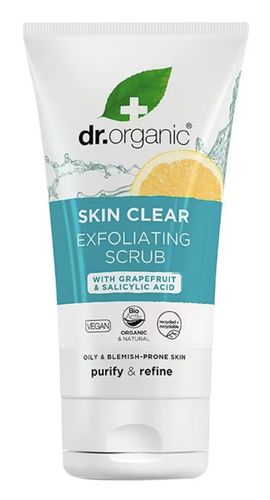 Dr. Organic Bioactive Skin Clear Tea Tree Deep Pore exfoliating scrub ...