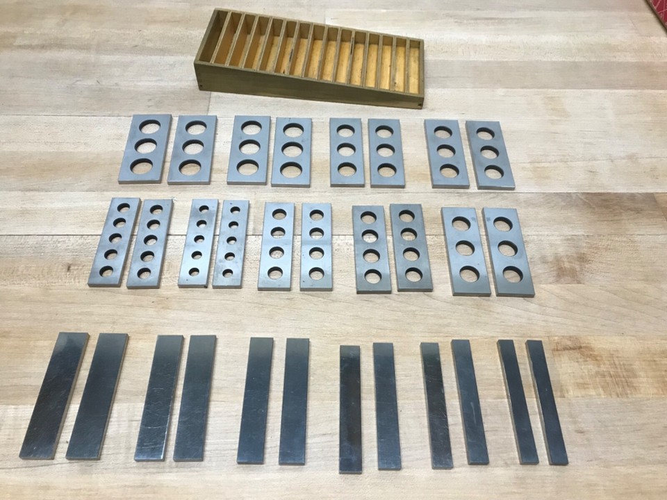 15 matching sets of precision toolmaker made grinding vise parallels | eBay
