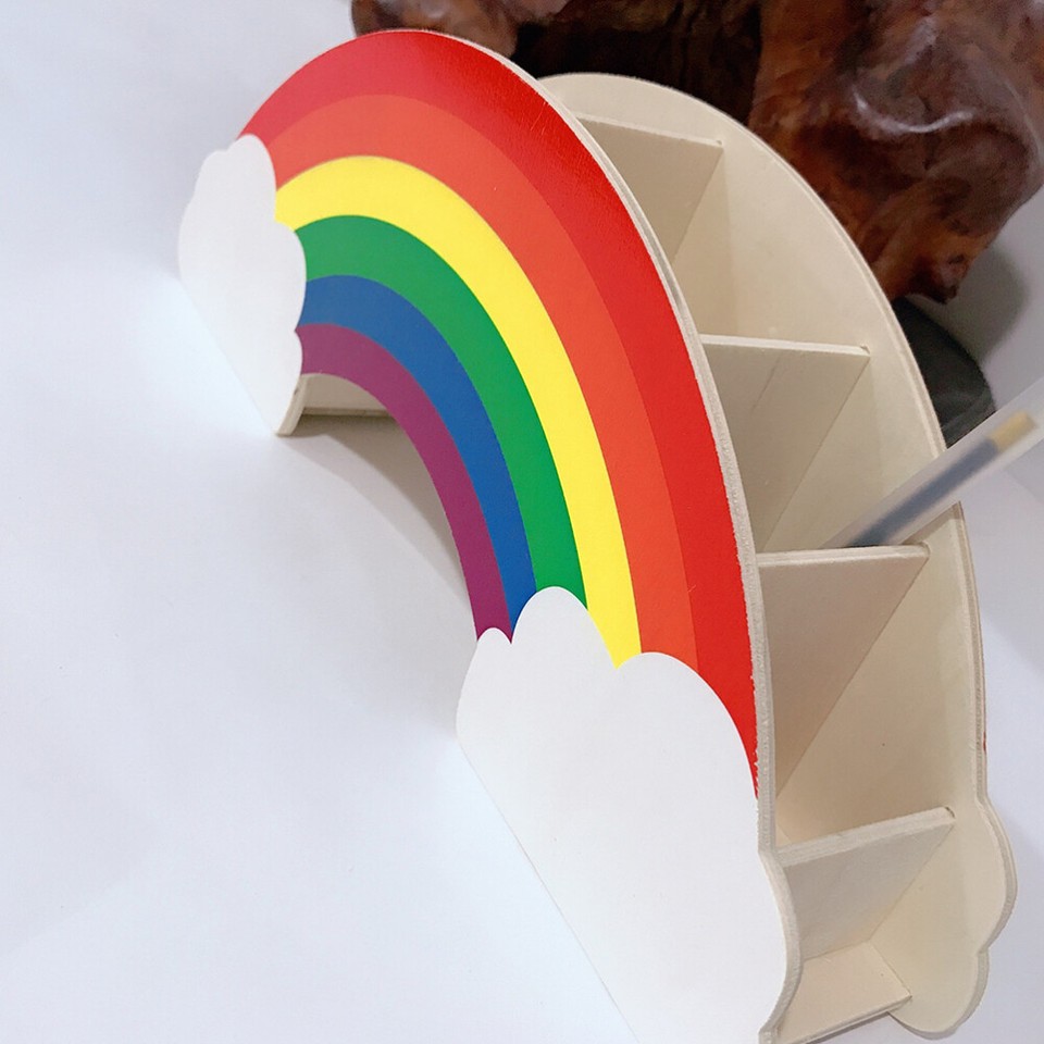 Rainbow Pencil Holder,Organiser Pen Pot,Pen Storage Hold,Creative ...