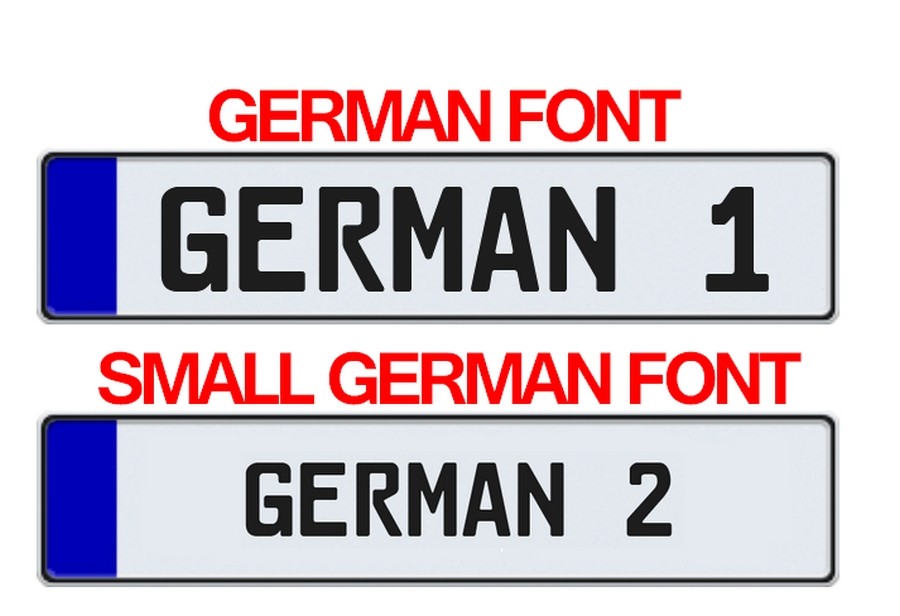 Spain Spanish European Euro License Plate Number Plate Custom Text ...