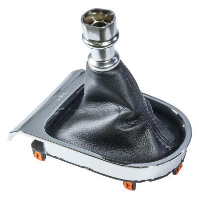 NEW OEM 2015-2017 Ford Mustang Manual Gear Leather Shift Boot Chrome ...