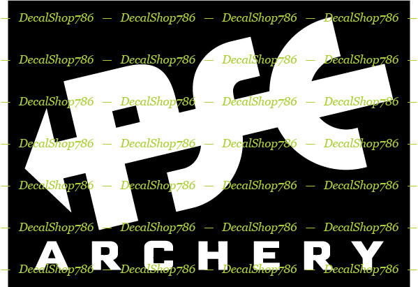 PSE Archery II - Hunting Bows/Outdoor Sports - Vinyl Die-Cut Peel N ...