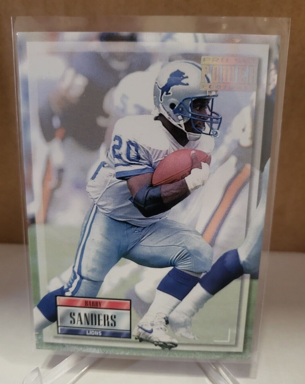 1993 PRO SET POWER BARRY SANDERS DETROIT LIONS FOOTBALL COLLECTIBLE ...