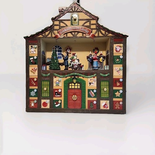 Holiday Living Animated LED Musical Christmas Advent Calendar Plays 8 ...