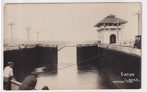 Superb Real Photographic Card - GUTUN LOCKS - Panama Canal | eBay