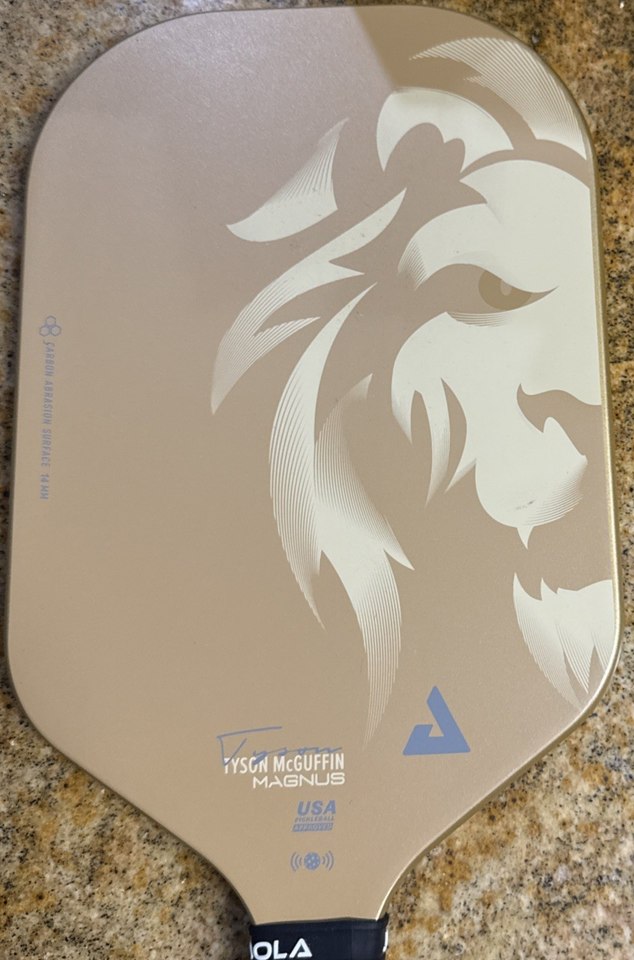 JOOLA Magnus CAS 14mm Pickleball Paddle Gold Tyson McGuffin Lion Paddle ...